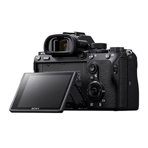 Sony Alpha a7 III Full Frame Mirrorless Camera with 28-70mm Lens with Single Set Microphone System, Memory Card, Rechargeable 2000mAh Battery (2-Pack) and Dual Charger, and Hard Case (5 Items)