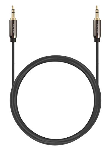 FosPower Audio Cable (25 FT), Stereo Audio 3.5mm Auxiliary Short Cord Male to Male Aux Cable for Car, Apple iPhone, iPod, iPad, Samsung Galaxy, HTC, LG, Google Pixel, Tablet & More