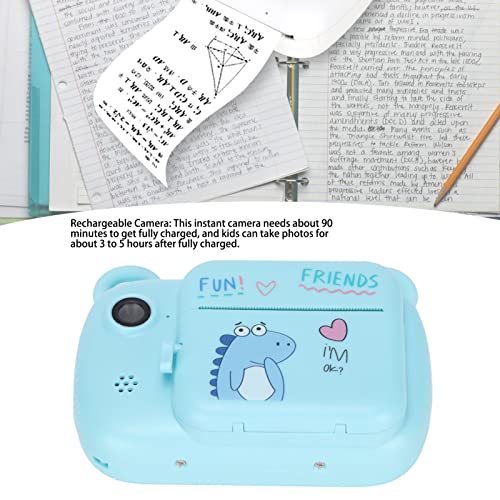 Vifemify Camera 32GB Balck and White 1080P HD Rechargeable 16 Frames Convenient Camara Instantanea for Home Travel