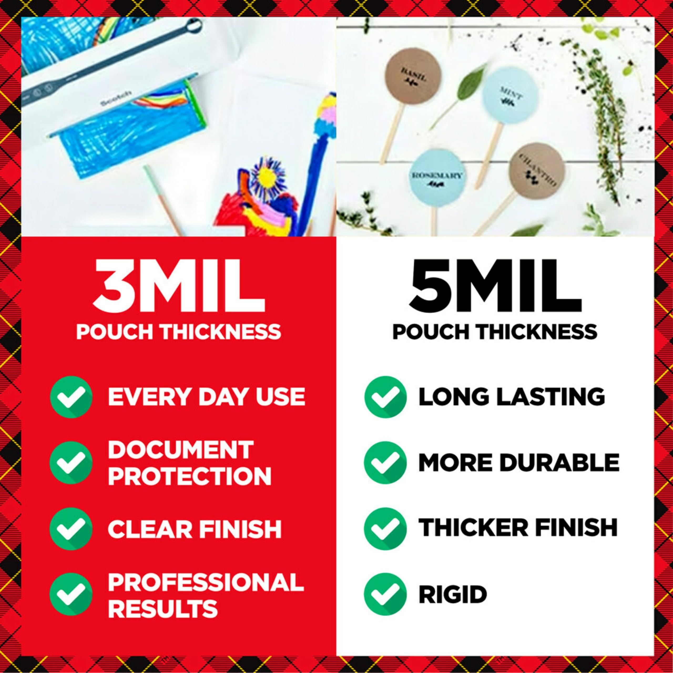 Scotch Thermal Laminating Pouches, 3 Mil thick, Durable, Clean Finish, Professional, Quality, 8.9 x 11.4-Inches, 20-Pack, Clear (TP3854-20)