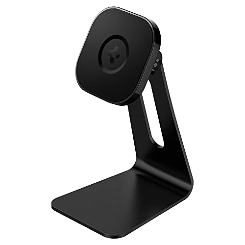 Spigen OneTap (MagFit) Designed for MagSafe Stand with OneTap Technology Magnetically Mounts Compatible with iPhone 14, iPhone 13, iPhone 12 Models, AirPod Pro, AirPod Pro 2, AirPod 3 Stand - Black
