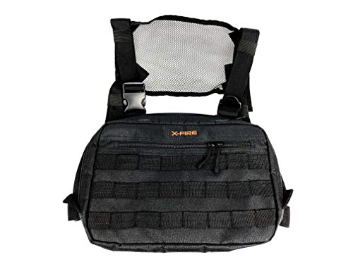 X-FIRE® MOLLE Radio Chest Harness Admin Pouch Pack Tool Bag with Dual Antenna Ports