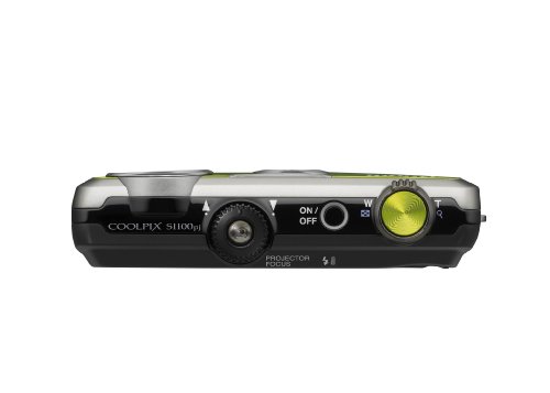 Nikon Coolpix S1100pj 14 MP Digital Camera with 5x Wide Angle Optical Vibration Reduction (VR) Zoom and 3-Inch LCD and Built-in Projector (Green)