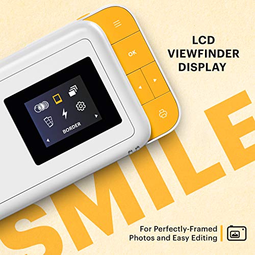 KODAK Smile Instant Print Digital Camera (White/Yellow) Photography Scrapbook Kit