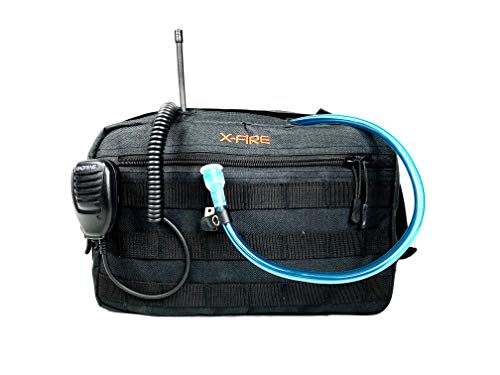 X-FIRE® MOLLE Radio Chest Harness Admin Pouch Pack Tool Bag with Dual Antenna Ports