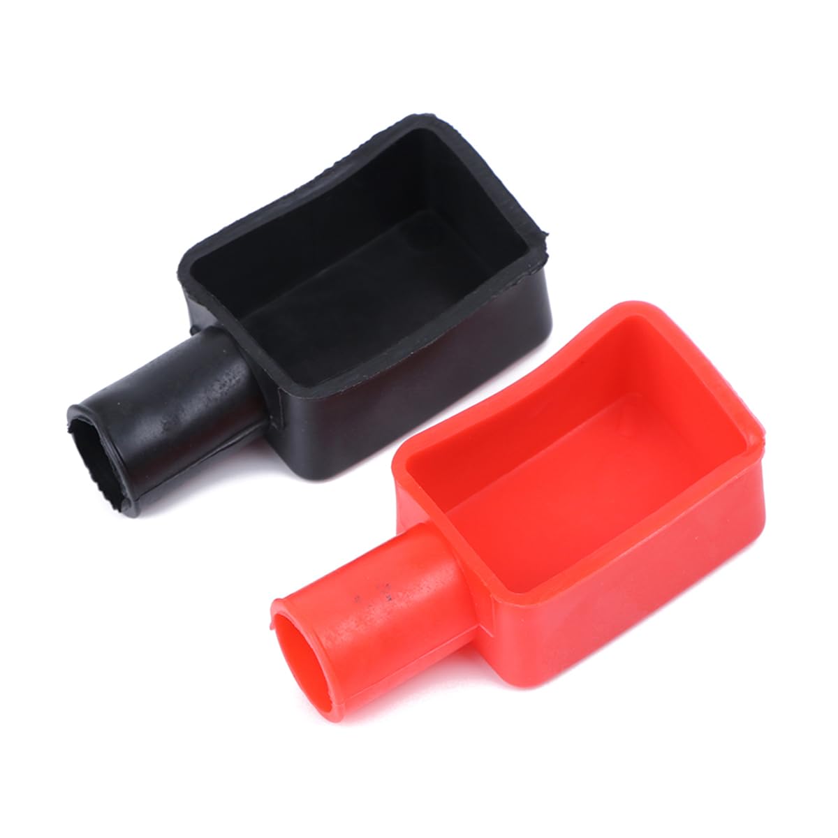 zipelo 8 Pieces Battery Terminal Covers, Red & Black Soft Insulating Rubber Sleeves, Auto Positive and Negative Cable Covers, Battery Terminal Protector Caps for Boats Cars Electric Bikes Trucks