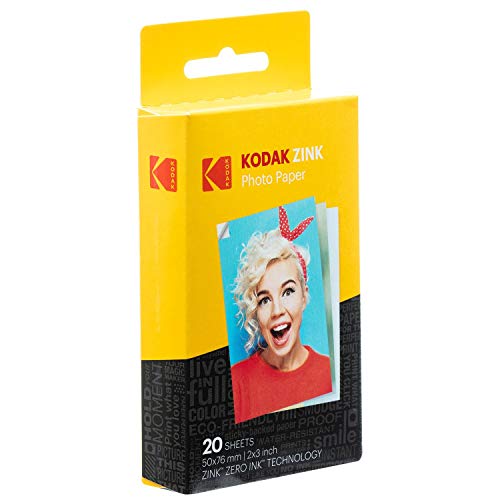 KODAK Smile Instant Print Digital Camera (White/Yellow) Photography Scrapbook Kit