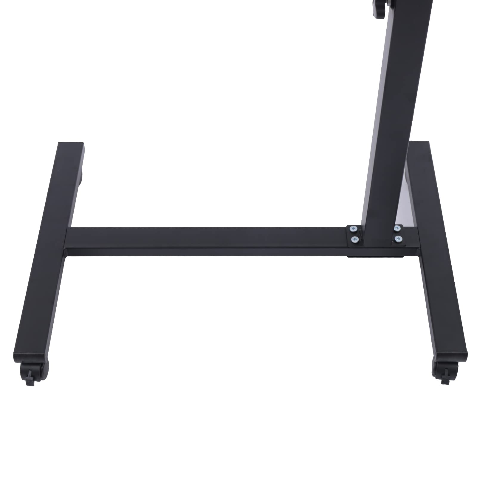 Fetcoi Rolling Laptop Desk, Desktop 360°Rotation Height Adjustable Laptop Table Laptop Cart Laptop Stand for Couch, Bed, Recliner, Chair, Standing