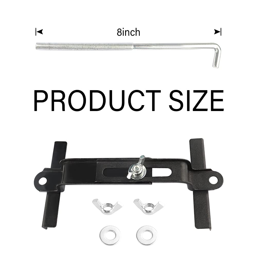 Adjustable Car Battery Hold Down Bracket,Car Battery Holder Tools,Stainless J Bolt Kit,Professional Auto Tools Accessories for Car Truck SUV (8inch/19cm bolts)