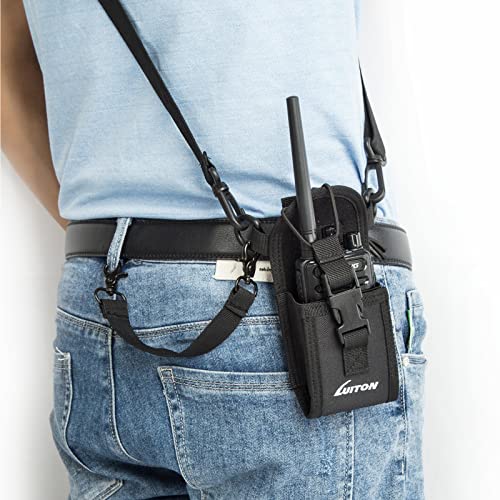 Radio Holster Radio Strap Firefighter EMS EMT Bundle Set Includes Anti-Sway Strap for Radio Strap,Radio Holder,Shoulder Strap Fits for Two-Way Ham Walkie Talkie Radio Scanner