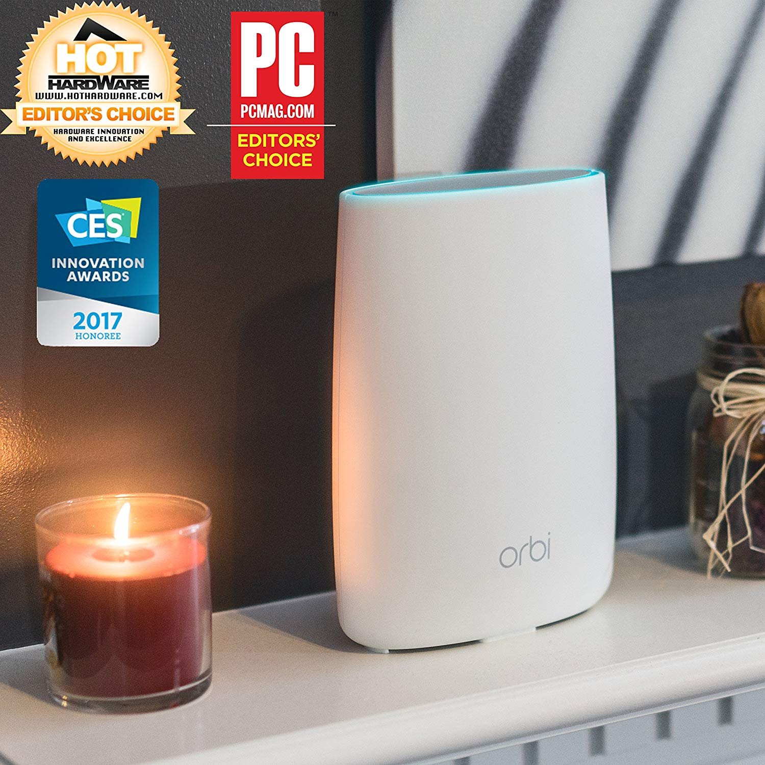 Netgear orbi Whole Home Mesh Wifi System with Tri-Band - Wireless router replacement, Eliminate Wifi Dead Zones, Up to 5000 Sqft, 2pk (rbk50)