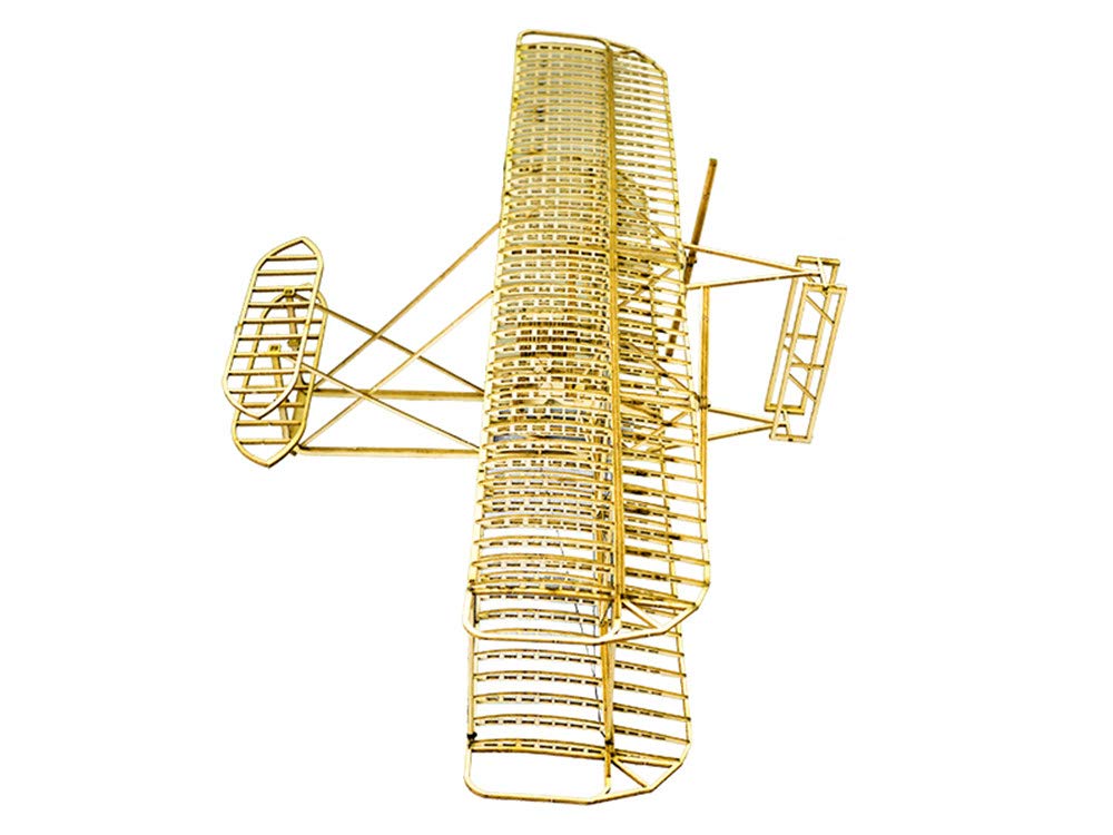 Balsa Wood Airplane Kits- Wright Brothers Flyer DIY Wooden Models Plane Construction Set, Laser Cut Aircraft Model Kit 3D Puzzles for Adults, Perfect Brain Teaser Jigsaw Puzzle for Home Decor