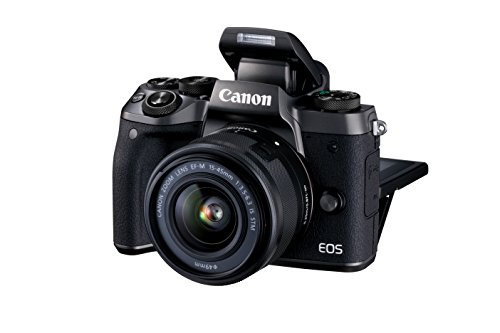 Canon EOS M5 Mirrorless Camera Kit 15-45mm Lens Kit - Wi-Fi Enabled & Bluetooth (Renewed)
