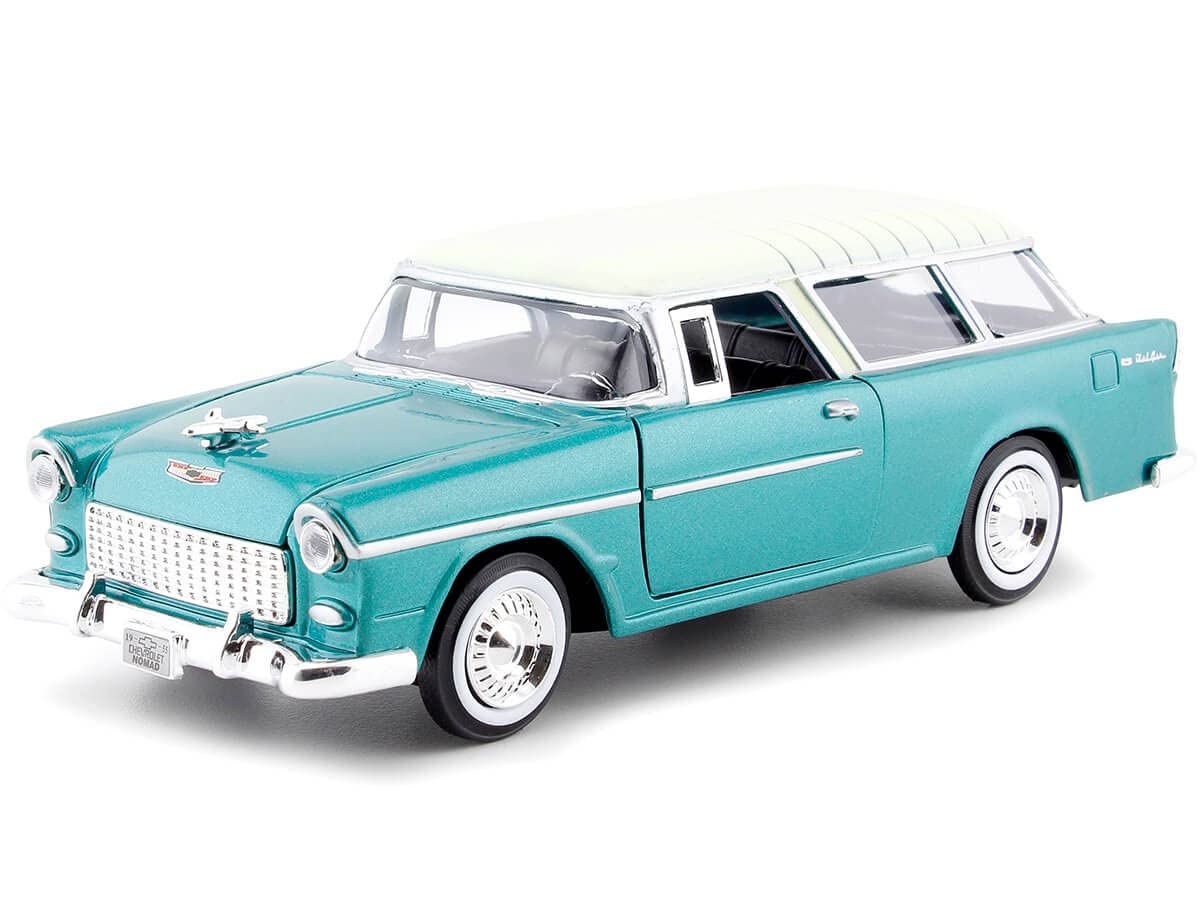 MOTORMAX 73248 1955 55 Chevy BEL AIR Nomad Wagon 1/24 DIECAST Green,#G14E6GE4R-GE 4-TEW6W206529
