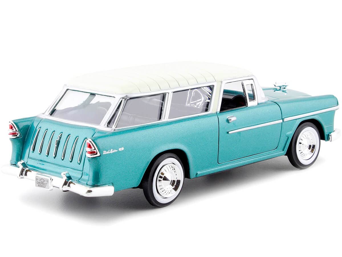 MOTORMAX 73248 1955 55 Chevy BEL AIR Nomad Wagon 1/24 DIECAST Green,#G14E6GE4R-GE 4-TEW6W206529
