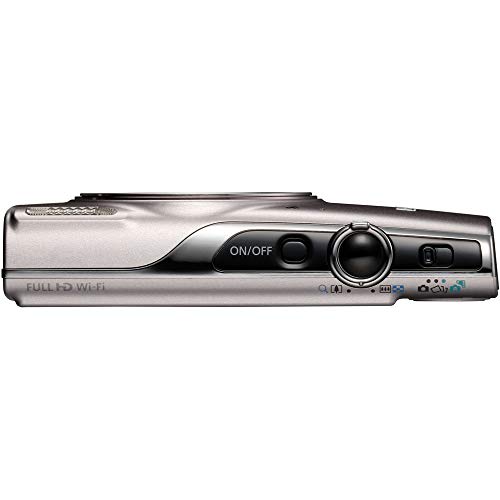Canon Power-Shot ELPH 360 HS Digital Camera (Silver) (1078C001) + 2 x 64GB Card + 2 x NB11L Battery + Case + Charger + Card Reader + Corel Photo Software + Flex Tripod + More (17 Items) (Renewed)
