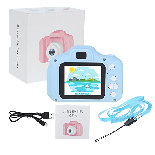 2MP 1080P HD 2.0 Inch Screen Rechargeable Mini Children Kids Camera (Blue)