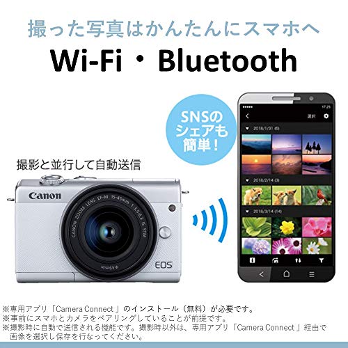 Canon EOS M200 Mirrorless Digital Camera (International Model) (Black)