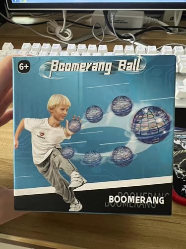 Beavo Boomerang Ball: Hover Ball Toy, Blue, 6+, USB Charging, Includes USB Cable
