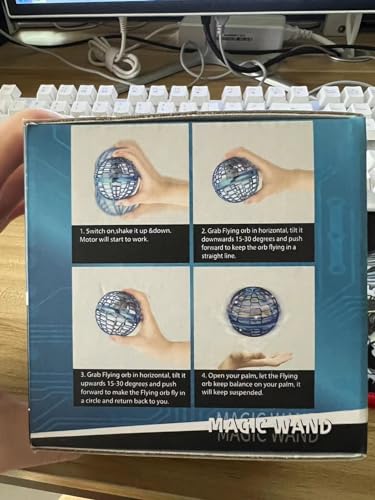 Beavo Boomerang Ball: Hover Ball Toy, Blue, 6+, USB Charging, Includes USB Cable