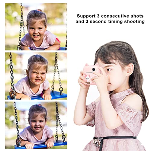 Children Digital Camera, 2.4 Inch IPS Screen Children's Mini Camera, Support 3 Continuous Shooting, Gifts for Children (Color : Default)