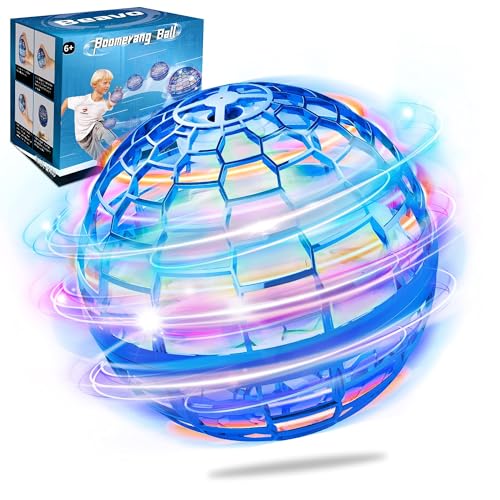 Beavo Boomerang Ball: Hover Ball Toy, Blue, 6+, USB Charging, Includes USB Cable