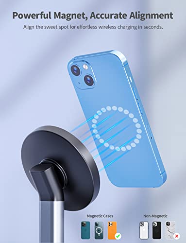 Magnetic Wireless Charging Station, Bototek Wireless Charger 3 in 1, 15W Fast Charger Stand + 20W USB C Power Adapter, for iPhone 13,12 Pro Max/Pro/Mini, iWatch 7/6/SE/5/4/3/2,AirPods 2/Pro/3