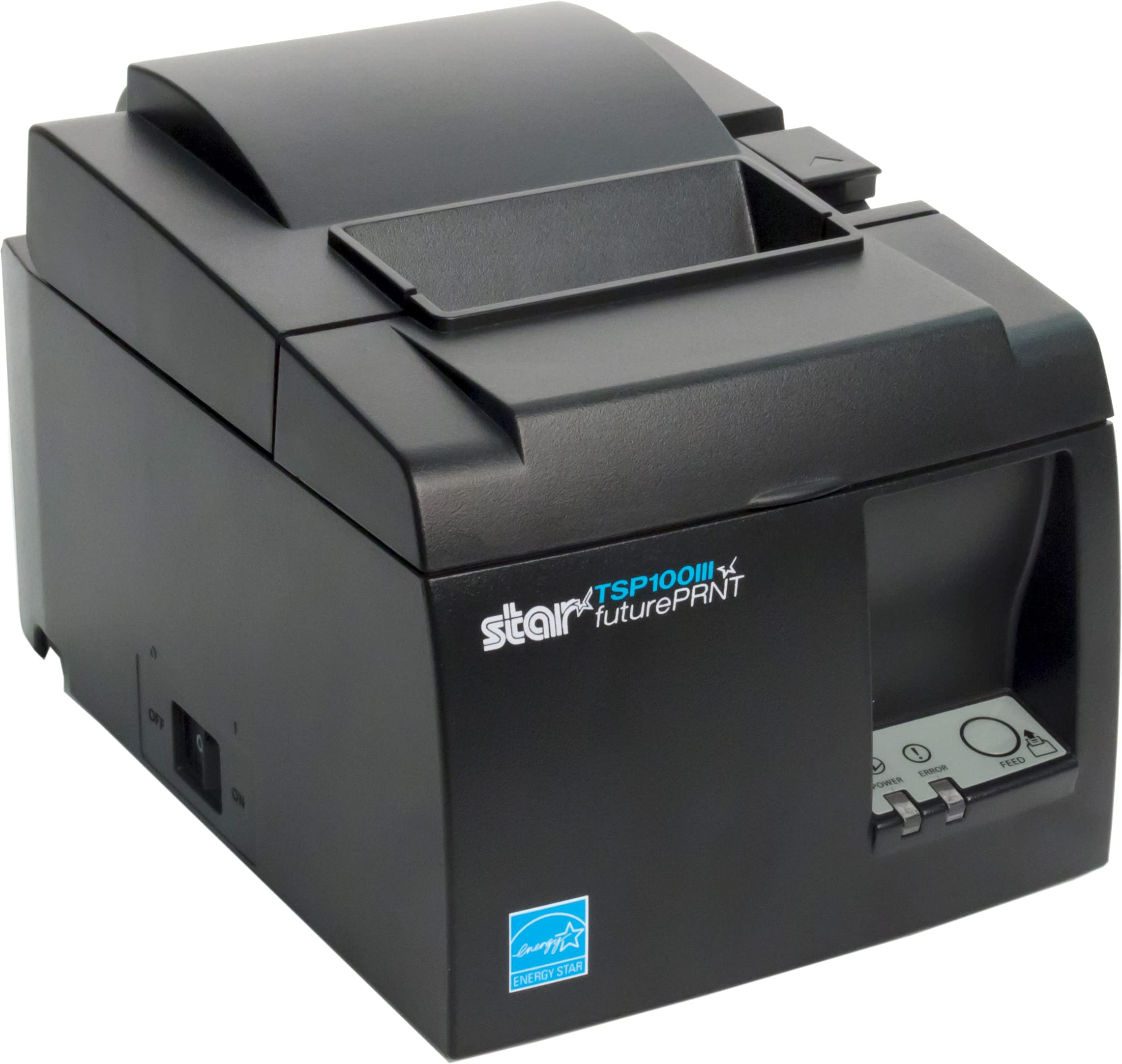 Star Micronics TSP143IIIW Wi-Fi (WLAN) TSP100 Series Thermal Receipt Printer with Wireless Access Point - USB, WiFi Connectivity, 203 dpi, Auto-Cutter, Gray - YKGAV
