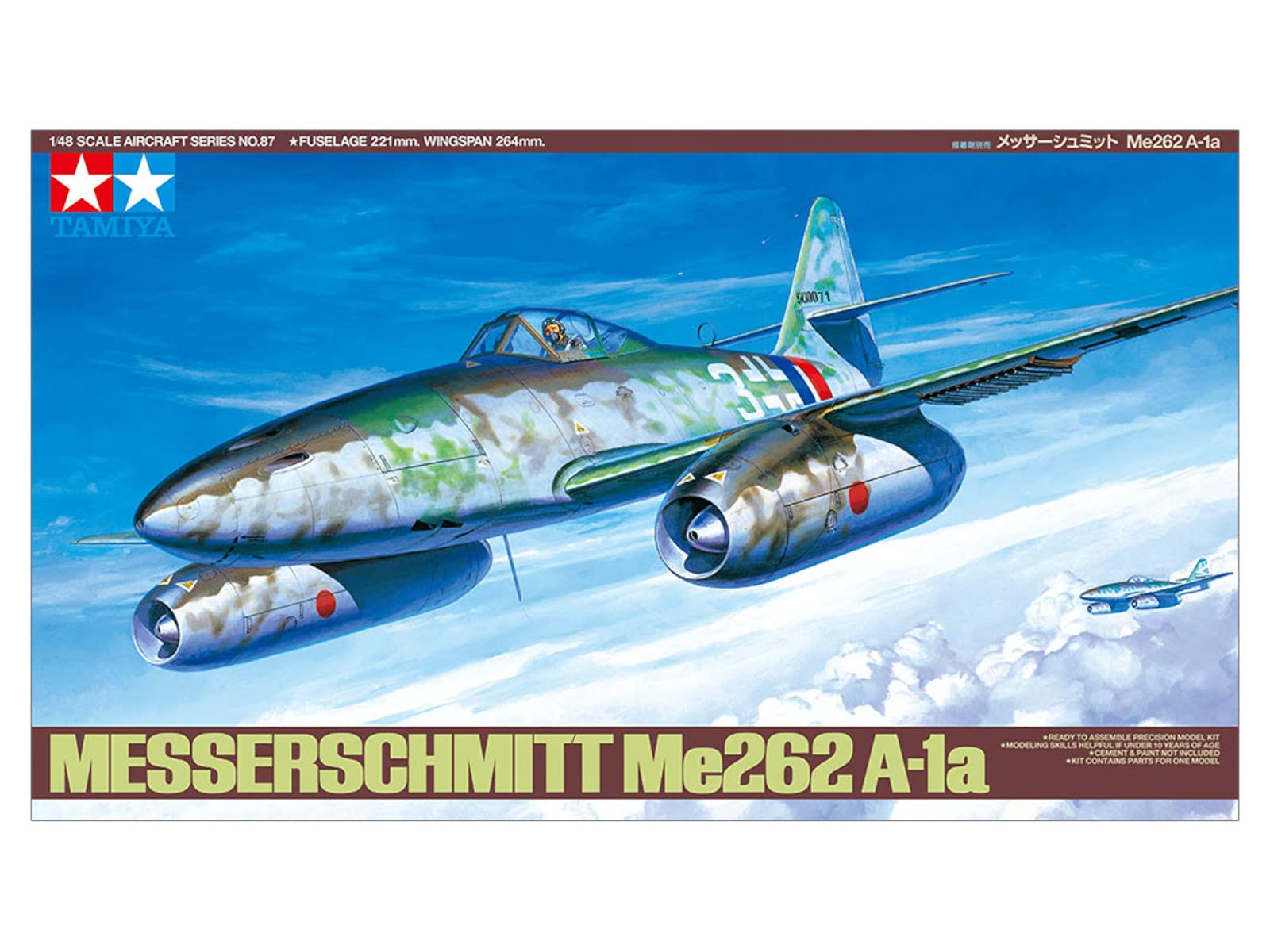 Tamiya Models Messerschmitt Me 262A-1a Model Kit