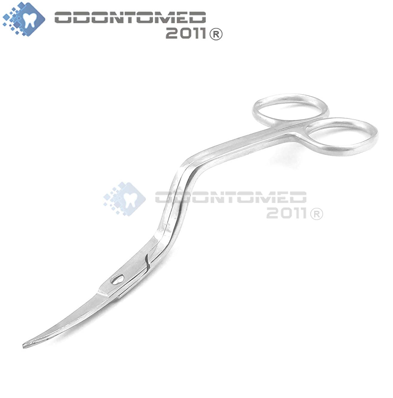 OdontoMed2011 6 Inch Double-Curved Machine Embroidery Scissors Double Curved Pro Bent Handle Scissor from ODM