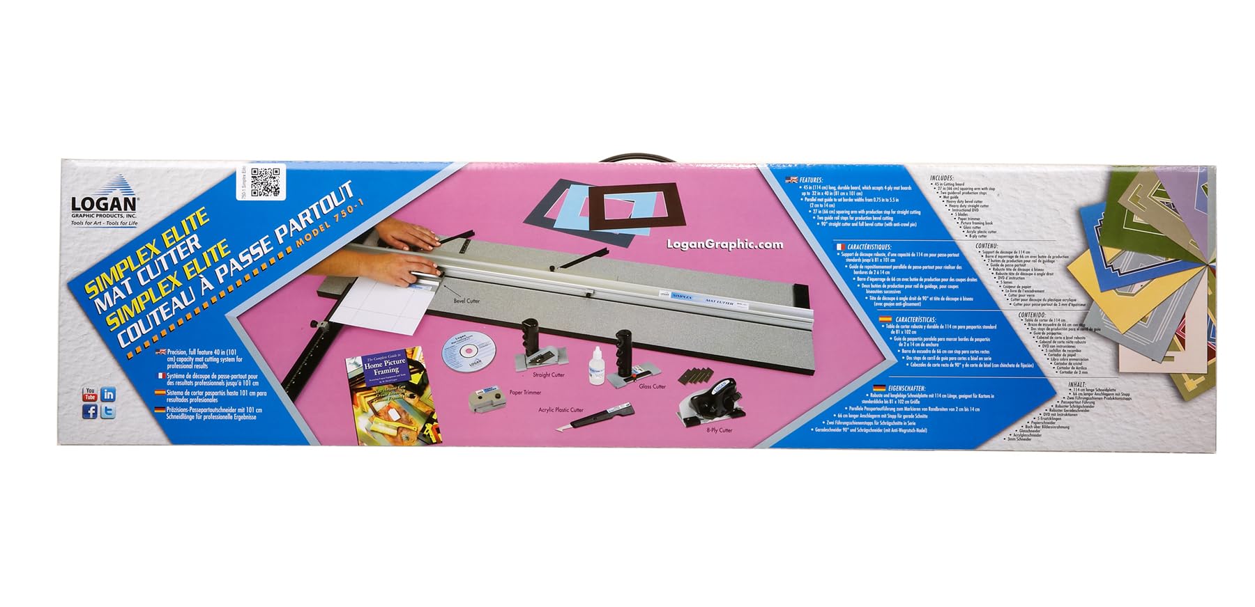 Logan Graphic Products 750-1 Simplex Elite Mat Cutter System, 40 inch Capacity (750-1DS)