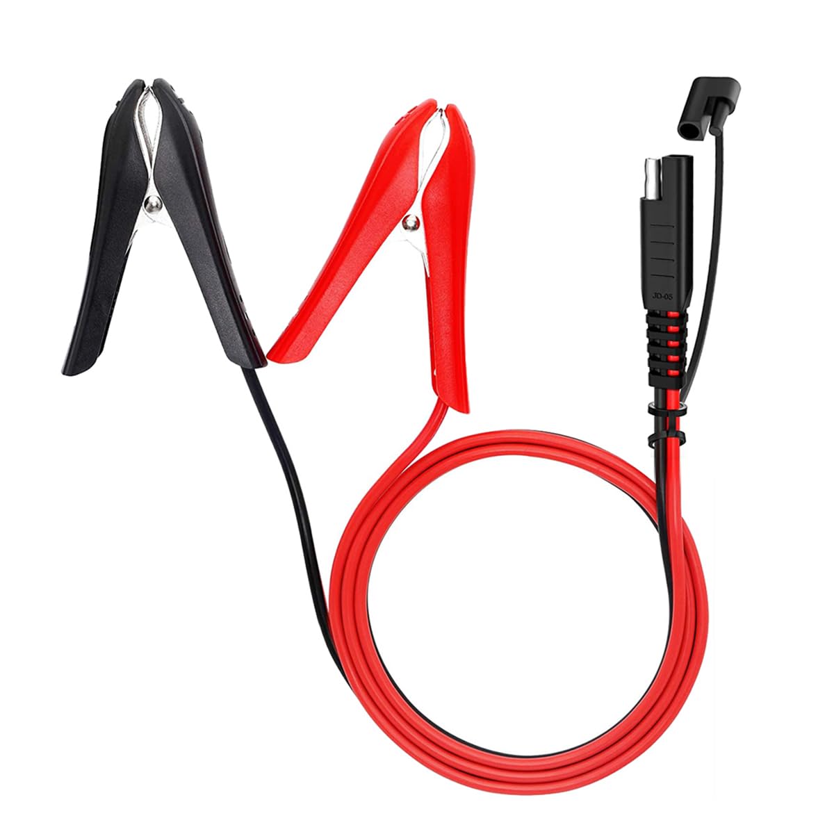BESULEN 3.3FT 14AWG Battery Alligator Clips, Crocodile Clip to SAE Connector, Quick Release Adapter Extension Cable, Quick Disconnect Plug Socket with Battery Clamps, Compatible with Motorcycles