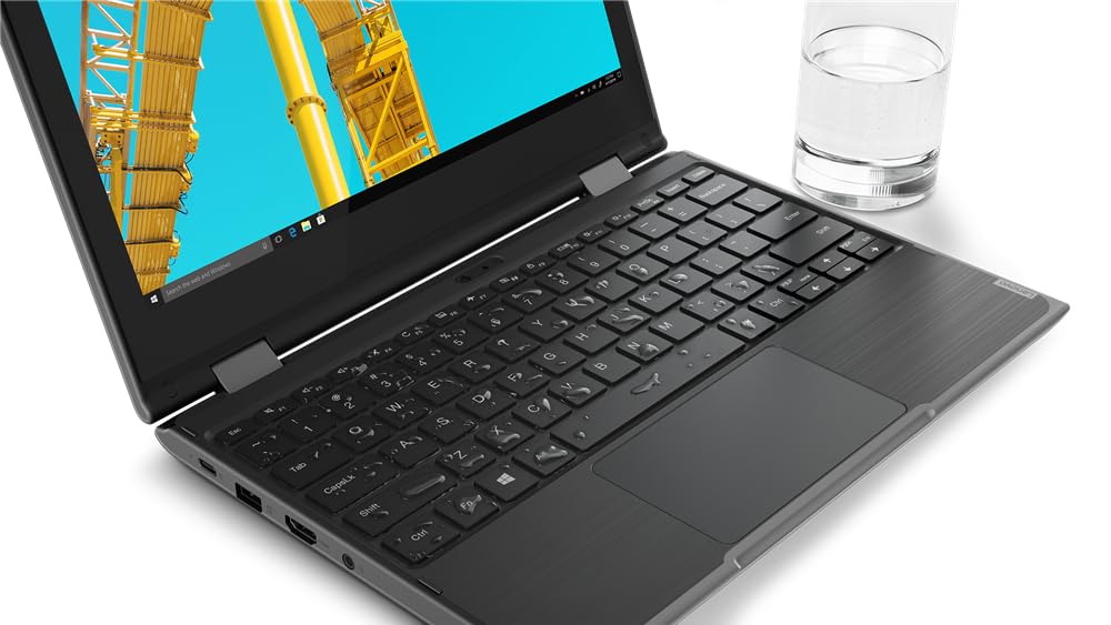Lenovo 300e 11.6" 2-in-1 Touchscreen Winbook (4-Core Intel N4120, 4GB RAM, 64GB Storage, Webcam) Ruggedized, Water Resistant, Education Laptop, IST Computers Stylus Pen, Windows 10/11 Professional