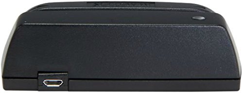 MagTek 21073062 Dynamag Magnesafe Triple Track Magnetic Stripe Swipe Reader with 6' USB Interface Cable, 5V, Black