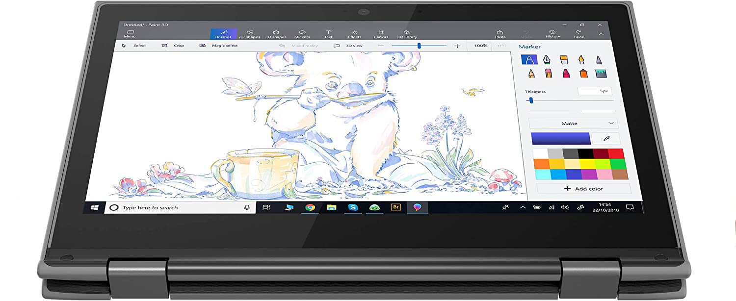 Lenovo 300e 11.6" 2-in-1 Touchscreen Winbook (4-Core Intel N4120, 4GB RAM, 64GB Storage, Webcam) Ruggedized, Water Resistant, Education Laptop, IST Computers Stylus Pen, Windows 10/11 Professional
