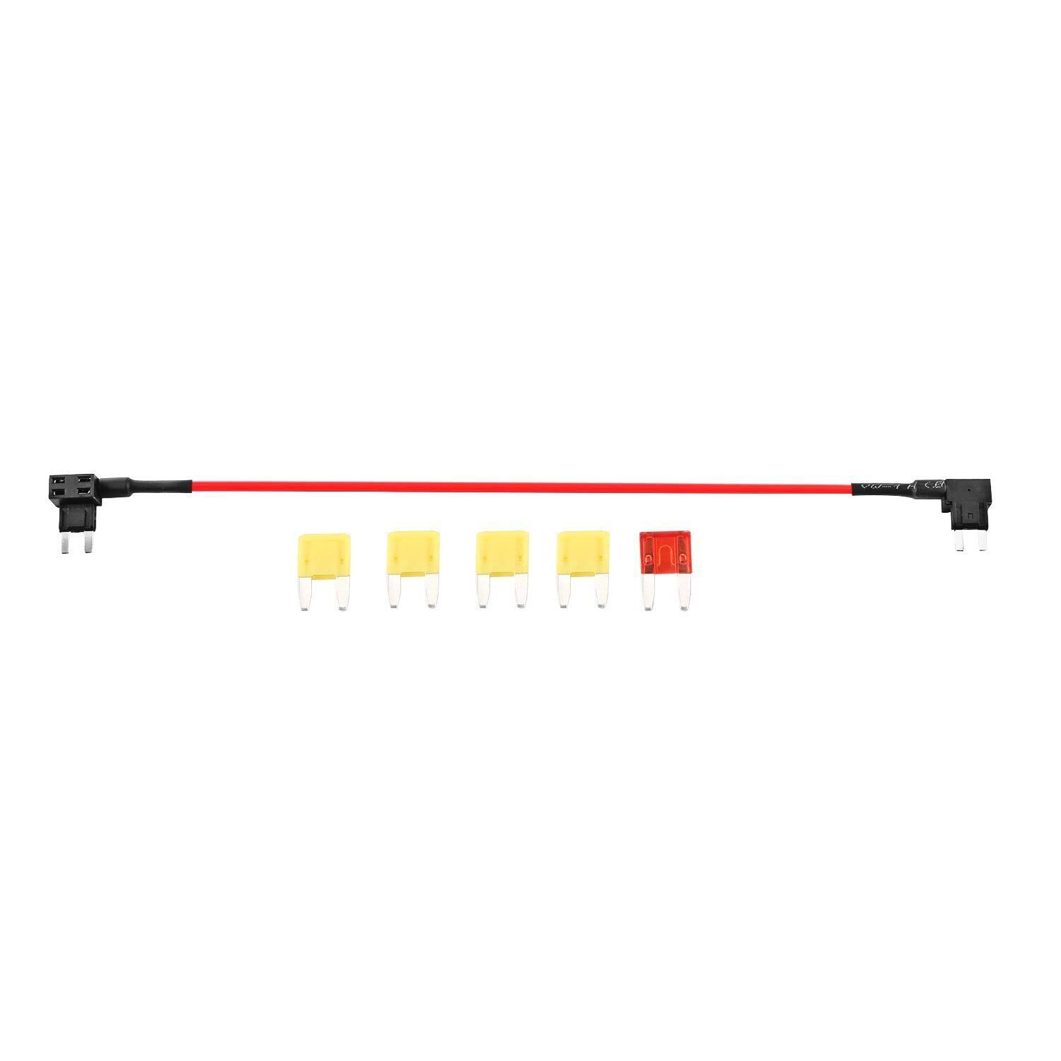 Gtpartes Red TIPM Repair Fuel Pump Relay Bypass Cable Fit for 2007-2016 Dodge Ram 1500 2500 3500 14AWG WIRE/20AMPS