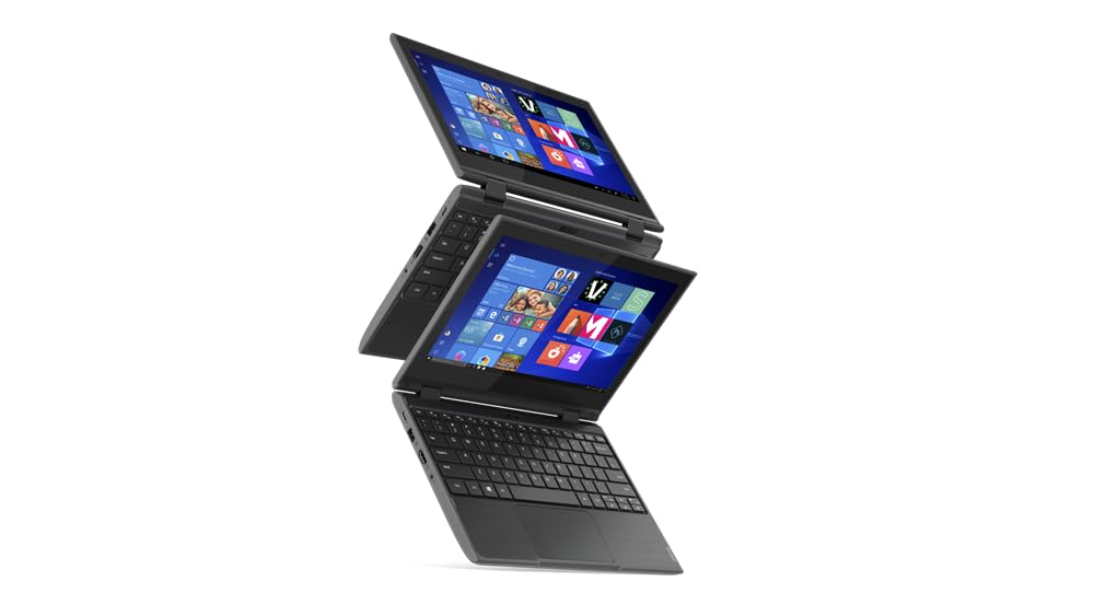 Lenovo 300e 11.6" 2-in-1 Touchscreen Winbook (4-Core Intel N4120, 4GB RAM, 64GB Storage, Webcam) Ruggedized, Water Resistant, Education Laptop, IST Computers Stylus Pen, Windows 10/11 Professional