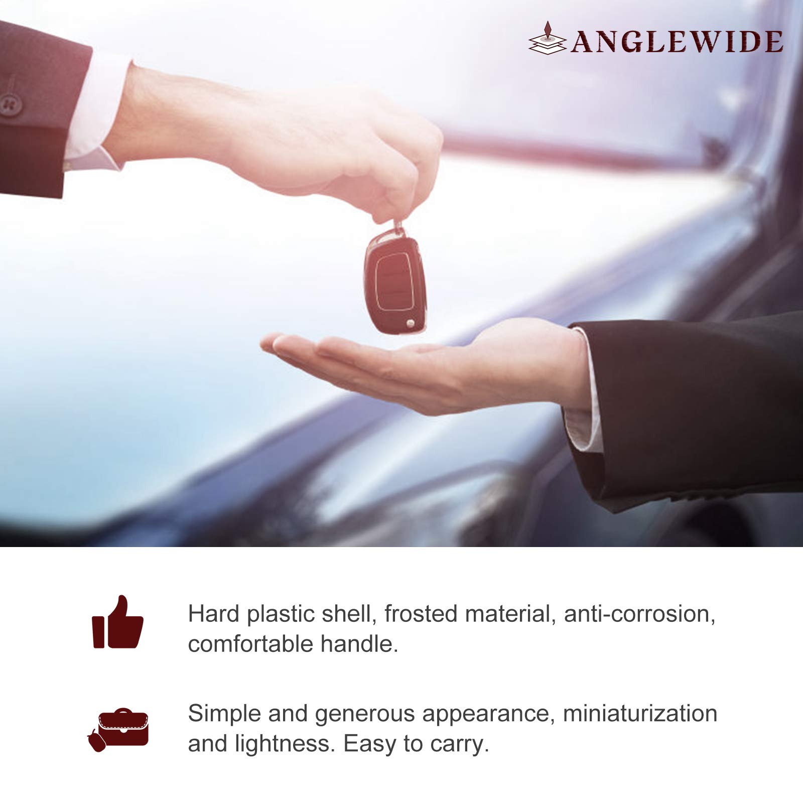 ANGLEWIDE Car Key Fob Keyless Entry Remote Replacement for Grand for Cherokee for Commander for Liberty for Patriot for Compass for Wrangler 05-13 (FCC 05134937AA) 4pad