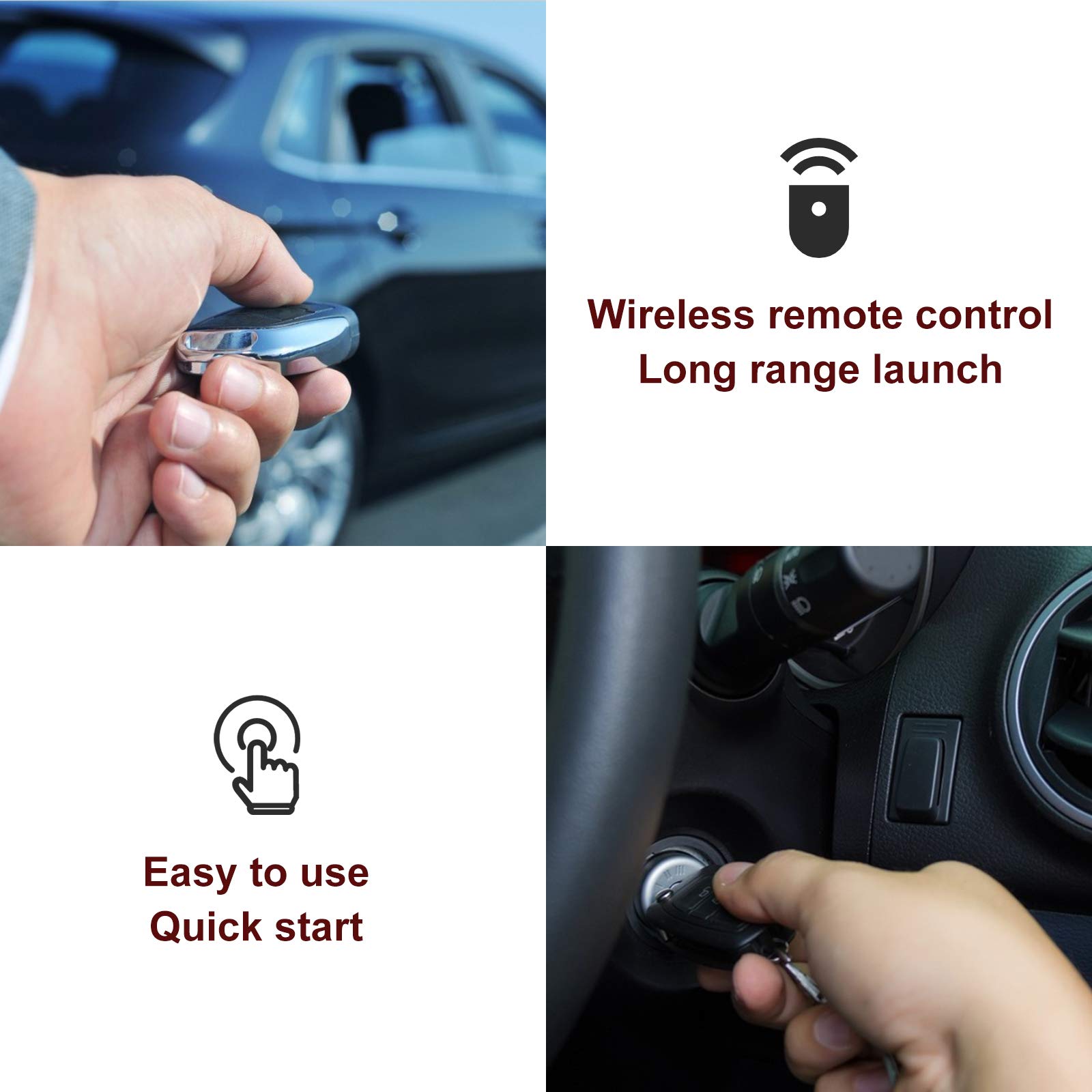 ANGLEWIDE Car Key Fob Keyless Entry Remote Replacement for Grand for Cherokee for Commander for Liberty for Patriot for Compass for Wrangler 05-13 (FCC 05134937AA) 4pad