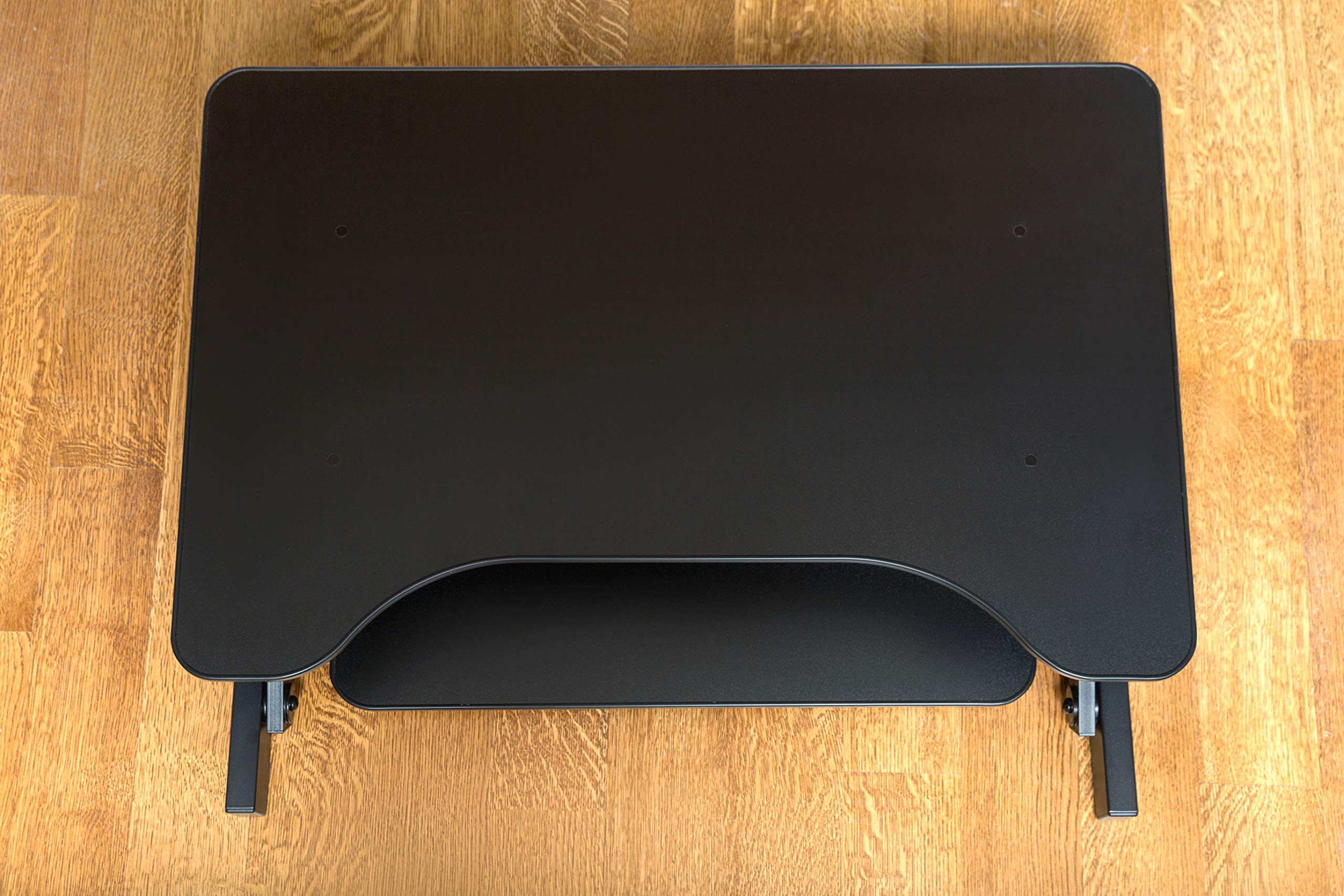 Lorell Sit-to-Stand monitor riser, black