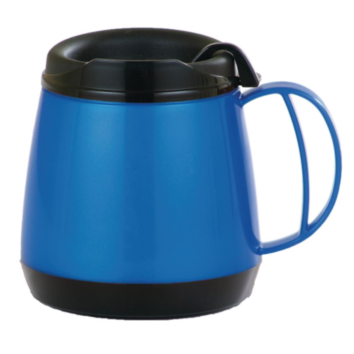 Sammons Preston Wide Body Thermo Mug, Adult Insulated Sippy Cup, Foam Insulation Maintains Temperature of Hot & Cold Drinks, Durable Cup with Unbreakable Plastic Lining with Ergonomic Handle, 20 oz