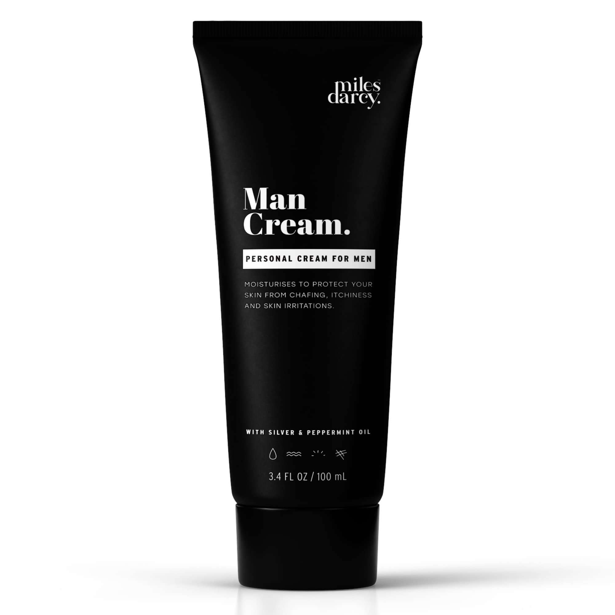 Miles Darcy Man Cream | Ball Cream For Men | Anti Chafing & Moisturising | Protects & Soothes Against Jock Itch & Odor Causing Bacteria | PH Balanced Penile Cream & Ball Deodorant