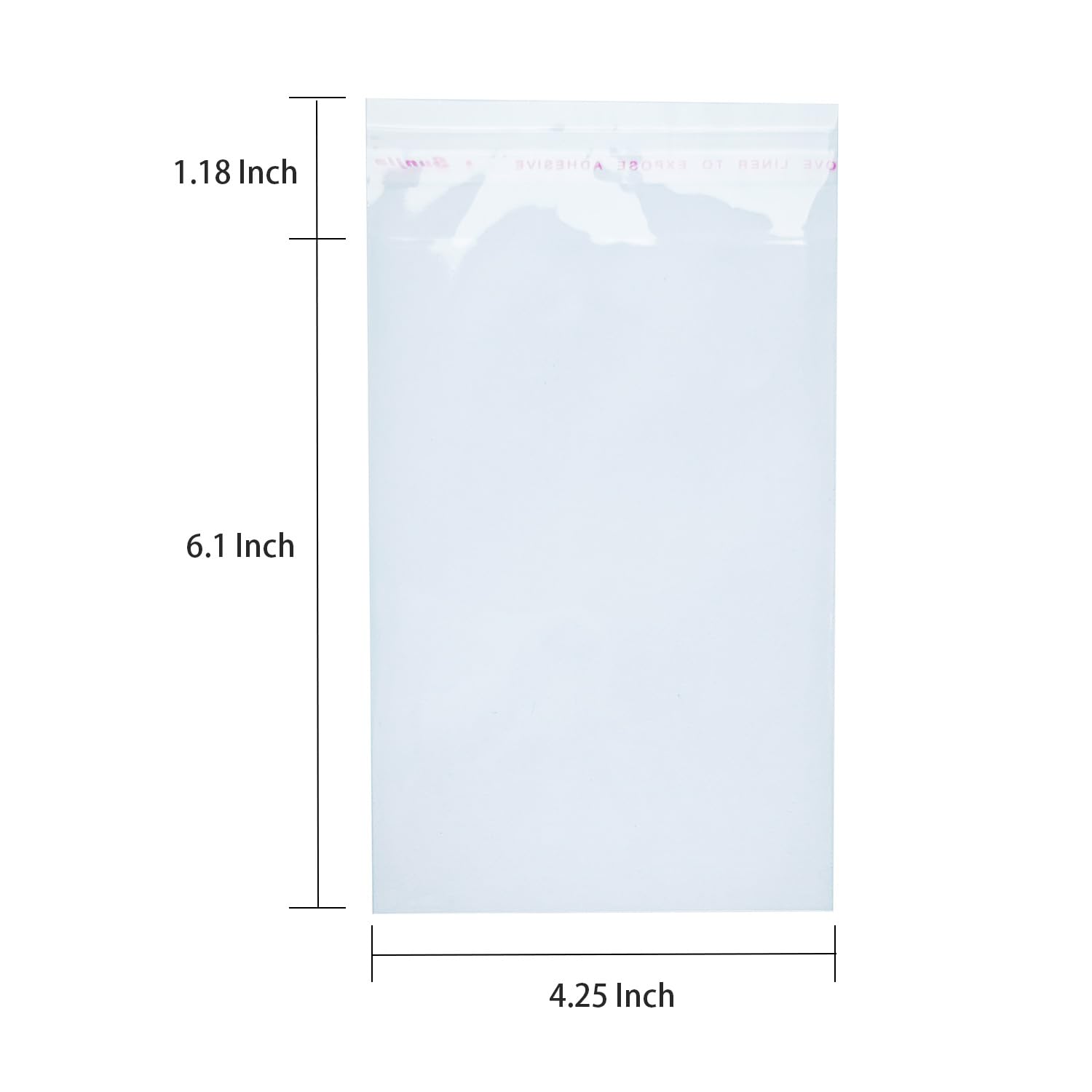 200 PCS 4 x 6 Inch Clear Cellophane Cello Bags,Thick 1.5-Mil Poly Bag-Fits 4X6 Prints Photos Cards Candy Treats Bakery Cookie
