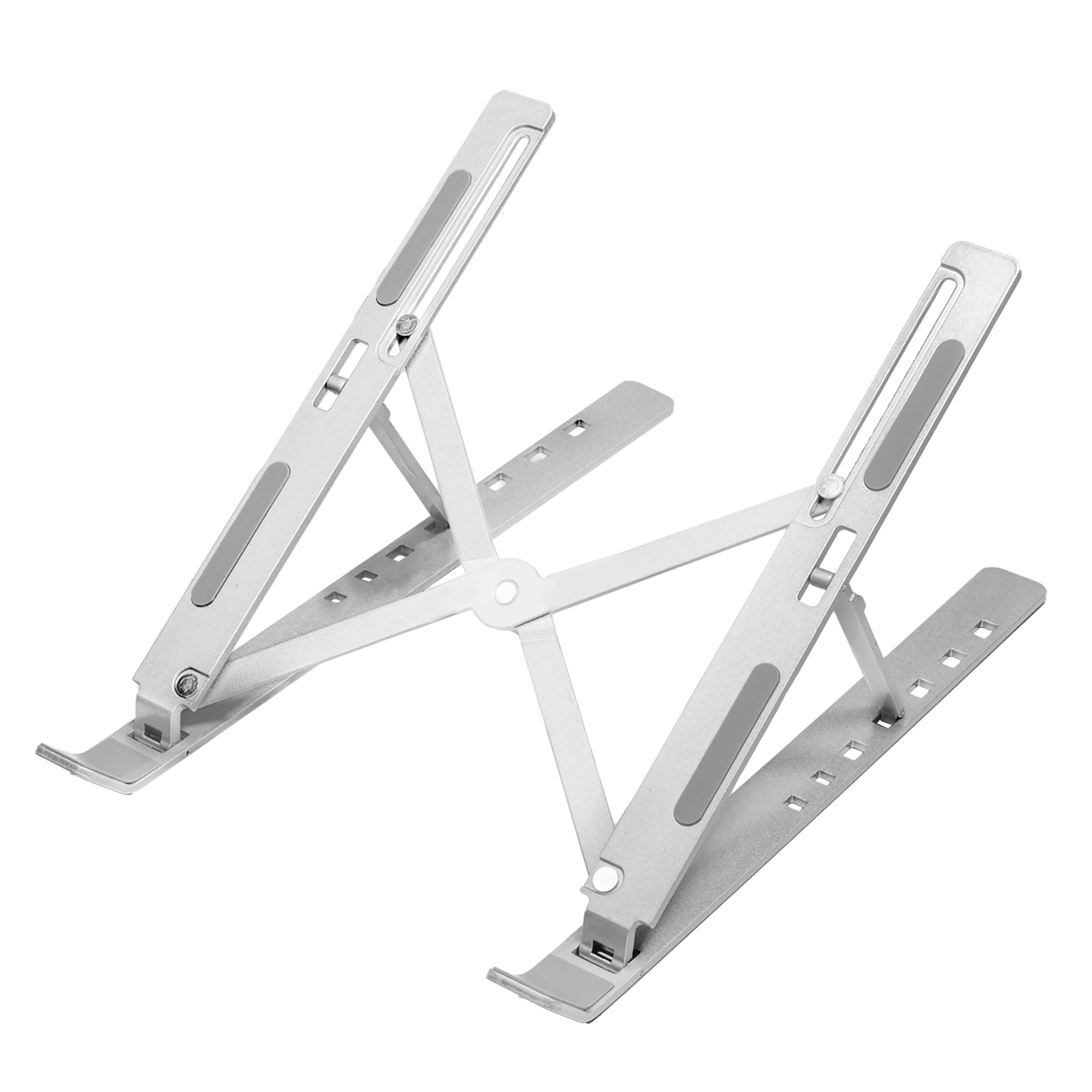 BoxWave Stand and Mount for HP Envy x360 Convertible (15m-ed1013dx) (Stand and Mount by BoxWave) - Compact QuickSwitch Laptop Stand, Portable, Multi Angle Viewing Stand - Metallic Silver