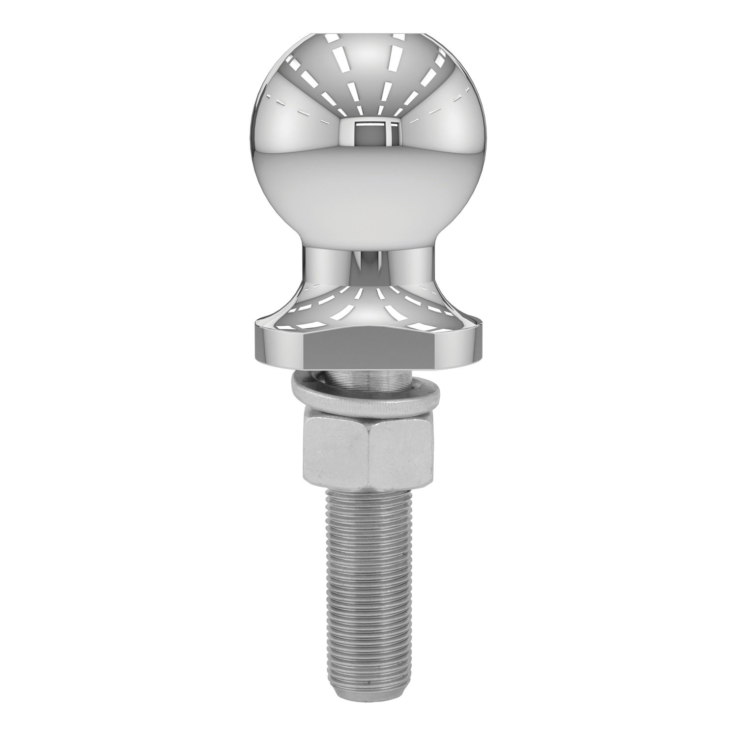 CURT 40019 Chrome Trailer Hitch Ball, 3,500 lbs, 2-Inch Diameter, 3/4 x 3-Inch Shank