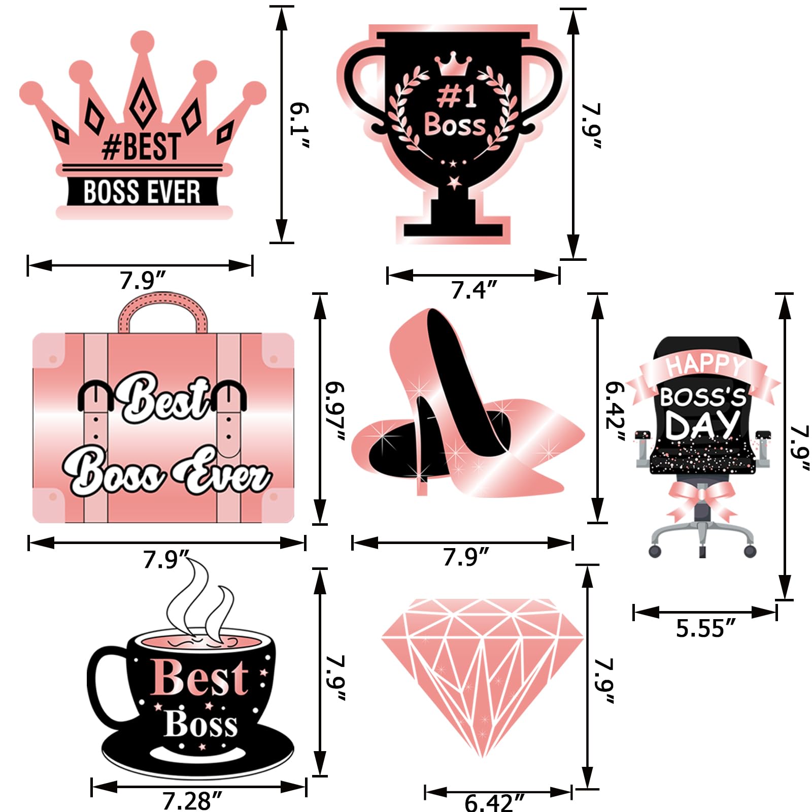 Happy Boss’s Day Banner Party Decorations Supplies - International Boss Day Hanging Banner Number 1 Boss Decoration Banner Best Boss Ever Party Decor