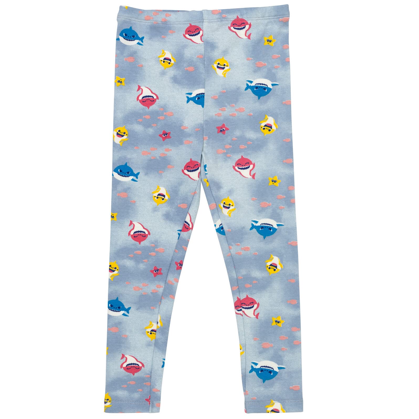 Pinkfong Baby Shark Daddy Mommy Baby Girls T-Shirt Legging Blue/Pink 18-24 Months