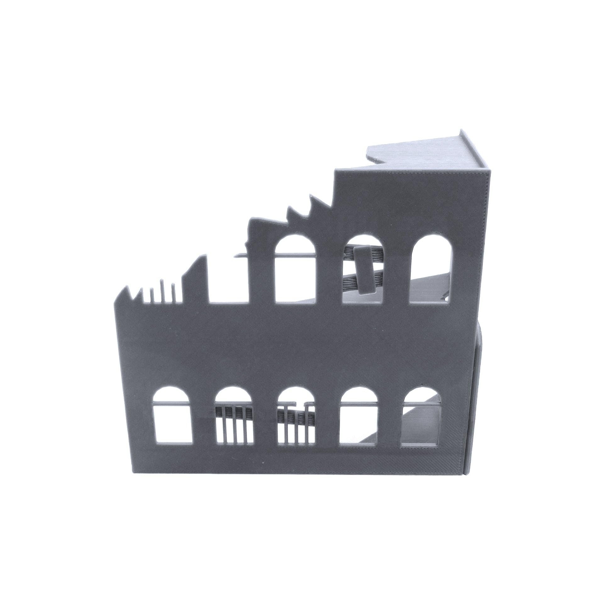 EnderToys Ruined Building, Terrain Scenery for Tabletop 28mm Miniatures Wargame, 3D Printed and Paintable