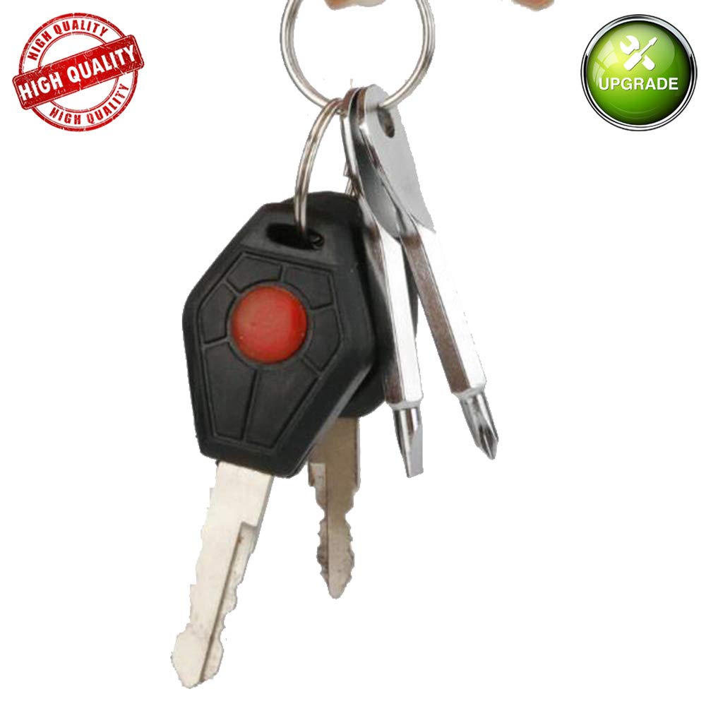 SANJINFON Pocket Screwdriver Dual-purpose: Flat Head Screwdriver & Small Phillips Head Screwdriver Set, Mens Keychain Tool, Mini EDC Keychain Screwdriver Gadgets, Great Gifts for Men Dad Boy (2Pcs SL)