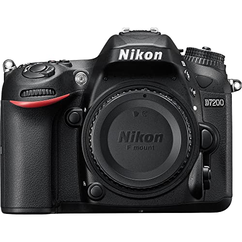 Nikon D7200 24.2MP DSLR Digital Camera (Body Only) (1554) Deluxe Bundle with SanDisk 64GB SD Card + Large Camera Bag + Spare EN-EL15 Battery + Deluxe Camera Cleaning Kit